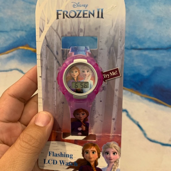 Disney | Accessories | Disney Frozen 2 Anna And Elsa Light Up Watch ...